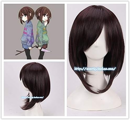 Amazon.com: ydound Cosplay Wig Game Undertale Cosplay Frisk Cosplay Wig ...