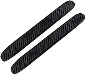 Car Bumper Protector Rubber Strips, Carbon Fibre Front and Rear Side ...