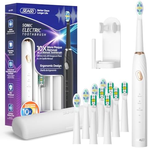 Amazon.com: MOON Rechargeable Electric Toothbrush for Adults & Teens ...