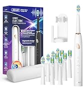 Amazon.com: SEAGO Electric Toothbrush with 8 Soft Bristle Heads for ...