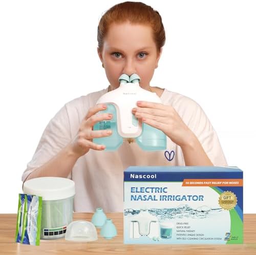 Amazon.com: Nascool Electric Nasal Irrigation System, Nasal Rinse ...