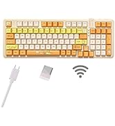 Amazon.com: AUSDOM 98Pro Silent Mechanical Keyboard, Wireless Hot ...
