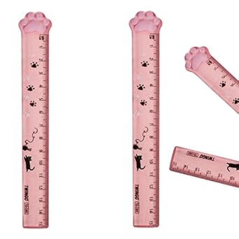 Amazon.com : HamayuaZen 2 Pack Plastic Ruler Straight Ruler Cute ...