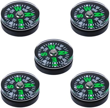 Mishrit 20mm Mini Button Compass for School Project, Camping-Hiking and ...