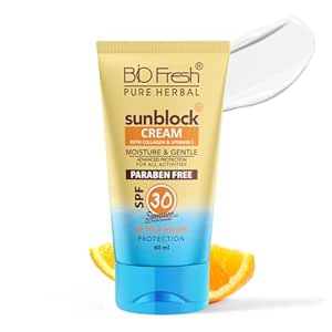 BIOFRESH HERBALS Sunblock Cream SPF 30-60ml Face Sunscreen Moisturizer ...