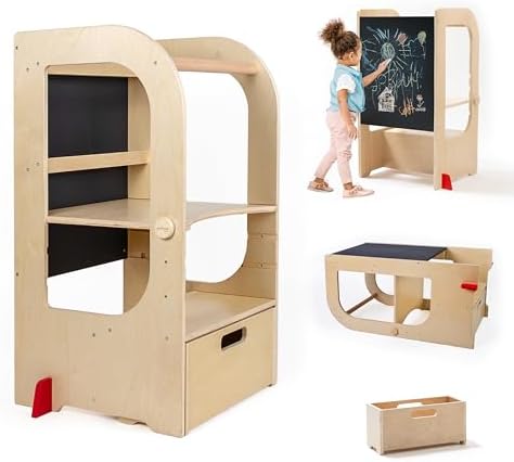 Amazon.com: Matterkids Toddler Learning Tower with Storage Box and Desk ...