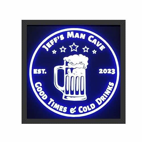 Amazon.com: Led Custom Signs - Beer Mug Personalized - Beer Sign - Led ...