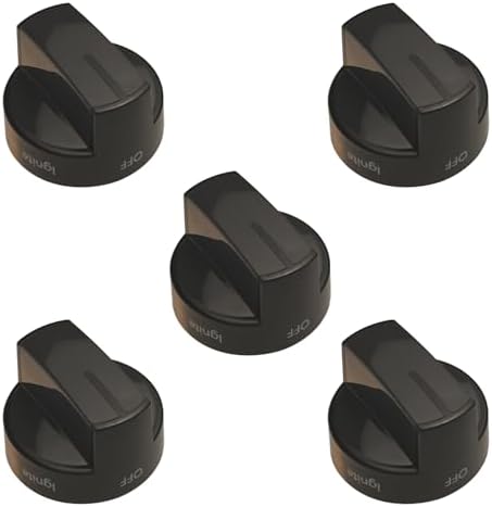 Amazon.com: Generic Pack of 5 Gas Stove Knobs W10339442 Compatible with ...