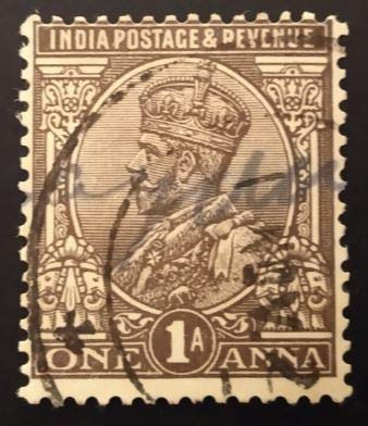 British India Pre-Independence Stamp of King George V - Postage Stamp ...