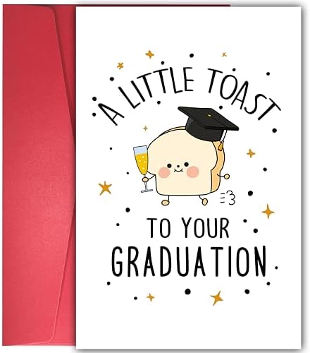 Amazon.com: YIWANSIN Graduation Toast Card Funny Congratulations Card ...