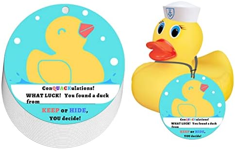 Amazon.com : Ducks Tags for Cruising 50 Packs. ConQuackulations 2.5 ...
