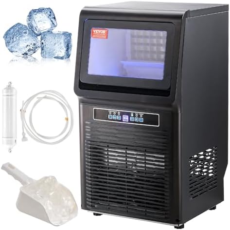 Amazon.com: LifePlus Commercial Ice Maker Machine 100Lbs/24H, Stainless ...