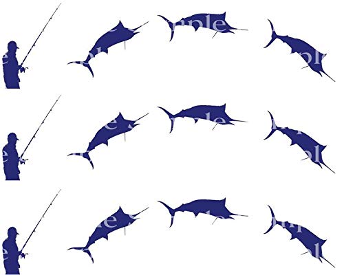 Amazon.com: 1/2 Sheet - Marlin Sport Fishing Birthday - D24353 - 2D ...