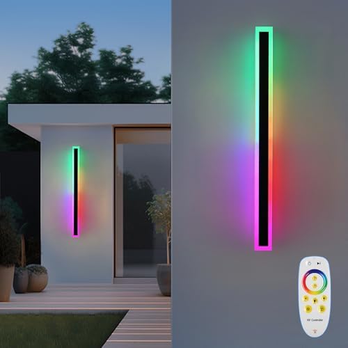 Sogoting 2-Pack 40in Long Outdoor Modern LED Wall Light, 30W IP65 ...
