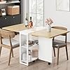 Amazon.com - Alkmaar Folding Dining Table Drop Leaf Table for Small ...