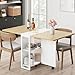 Amazon.com: Alkmaar Dining Folding Dinning Table, 50" D x 31.4" W x 29. ...
