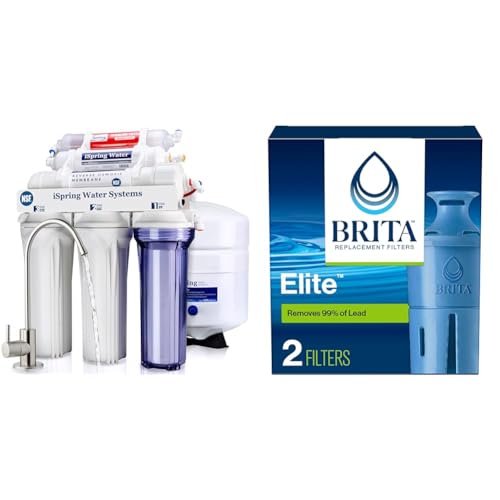 iSpring RCC7AK 75 GPD 6-Stage RO System with Brita Elite Water Filter ...
