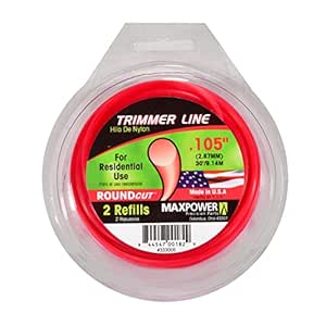 Maxpower 333005 Residential Grade Round .105-Inch Trimmer Line 30-Foot ...