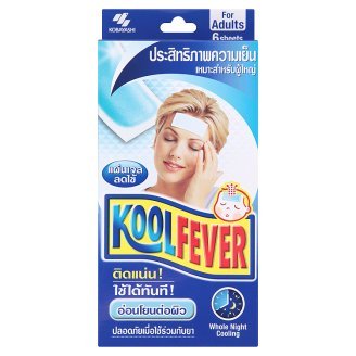 Amazon.com : Kool Fever Whole Night Cooling for Adult 6 Sheets : Cold ...