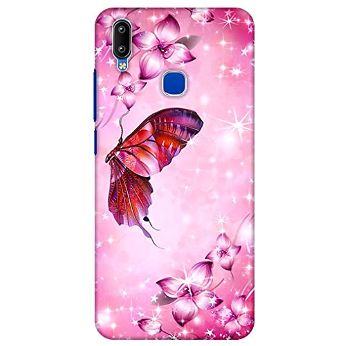 Arvi Enterprise Butterfly & Pink Flower Slim Light Weight Back Cover ...