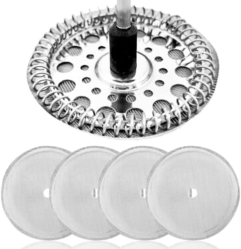 4 pcs French Press Replacement Cafetiere Filter Mesh Screen, 4 Inch ...