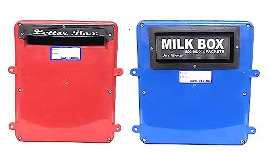 Combo Gate Fixing Letter Box & Gate Fixing Milk Box with Steel Binding ...