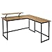Meerveil Corner Computer Desk, L-Shaped Writing Workstation Desk with ...