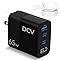 Amazon.com: DCV 65W USB C Charger, GaN 3-Port Fast Charging Block with ...