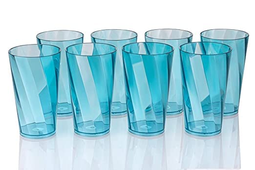 Buy Everbuy® Fiber Glass Set 300ml Plastic Glass Set, Drinking Glass ...