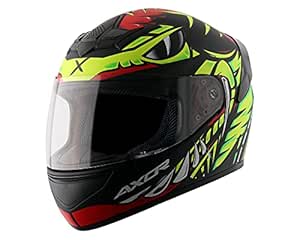 Axor Rage Python Dull Black Neon Yellow Helmet-M : Amazon.in: Car ...