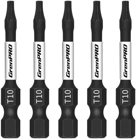 T10 (T-10) Torx/Star Driver Bit - Color Coded T10 X 2" Torx/Star Drive ...