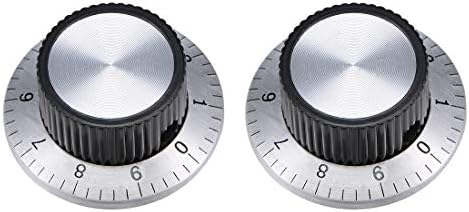 uxcell 2Pcs 36x15mm Aluminium Alloy Potentiometer Volume Control Rotary ...