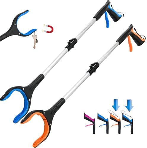 Amazon.com: 2-Pack Grabber Reacher Tool,32 Inch Extra Long Foldable Pick Up Stick with Strong ...