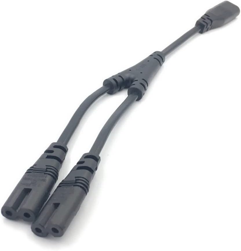 LINDY 2.5m UK Mains 3 Pin Plug to 2 x IEC C7 Splitter Power Cable ...