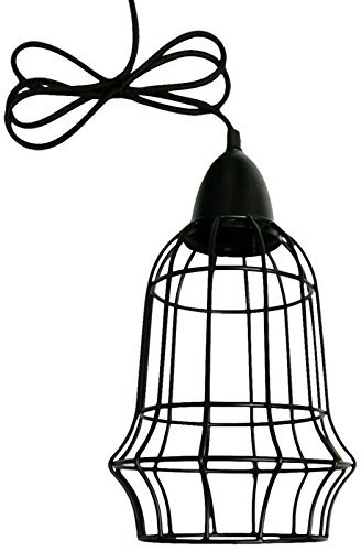 String Light Company CAGEDD06 Metal Cage Ceiling Pendant Drop Down Lamp ...