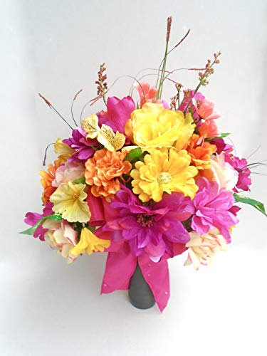 Amazon.com: Amazing Spring Floral Cemetery Cone : Home & Kitchen