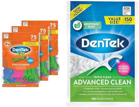 Amazon.com : DenTek Kids Fun Flossers, Limited Edition Monster Flossers ...