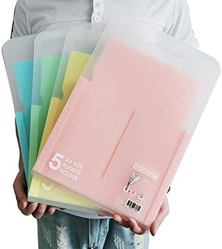 Amazon.com : 4PCS 5 Pockets Vertical Expandable File Folder Accordion ...