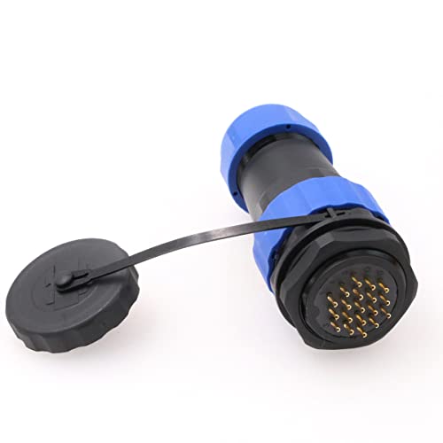 Eonvic SD28 19 Pin Aviation Plug Socket 28mm IP68 Waterproof Connector ...