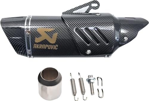 OTOROYS FULL Carbon Universal Motorcycle Muffler Exhaust Pipe Exhaust ...