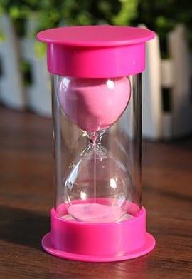Amazon.com: 15/30 Minute Hourglass Sand Timer Pink Cover Pink Sand ...