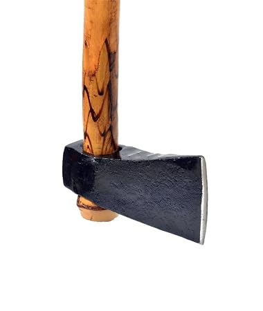 RCE Heavy Duty 2 KG Axe, Kulhadi with Wooden Handel for Tree Cutting ...