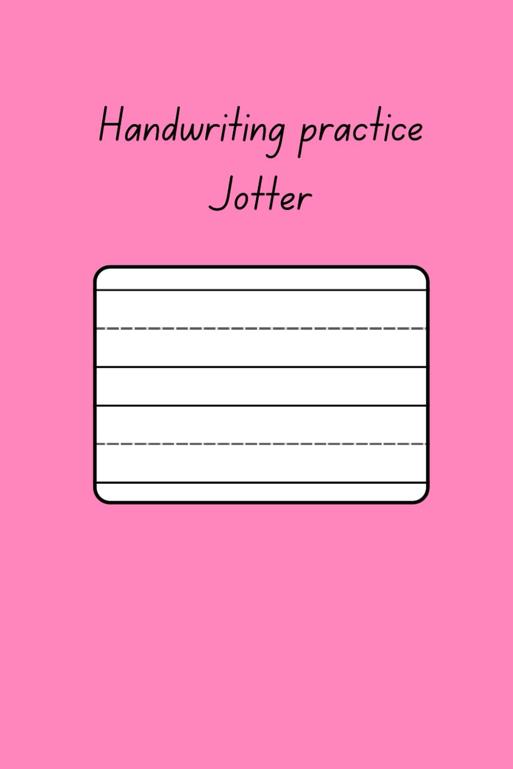 Amazon | Handwriting practice jotter: 100 blank lined writing pages ...