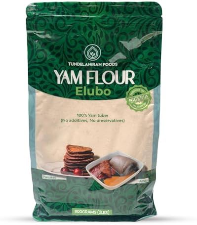Amazon.com : Yam Flour (Elubo) - 2Lbs - Premium Quality Brand ...