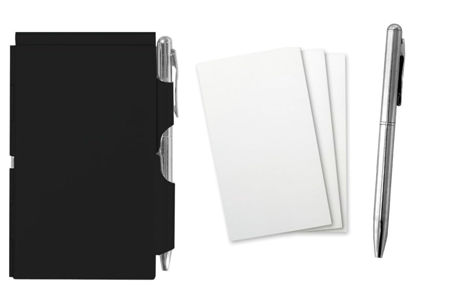 Amazon.com : Wellspring Flip Note Notepad Set: Black Flip Note, 3 Flip ...