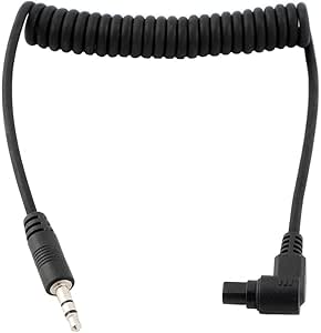 Amazon.com : 3.5mm to C3 Camera Shutter Release Cable Remote Control Cord Speedlight Flash ...
