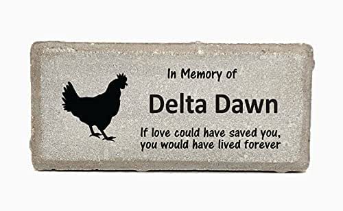 Amazon.com: Chicken Memorial Stone - Real Stone Personalized by Florida ...