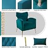 Amazon.com: Sucrever Teal Accent Chairs Set of 2 with Armrests/Pillow ...