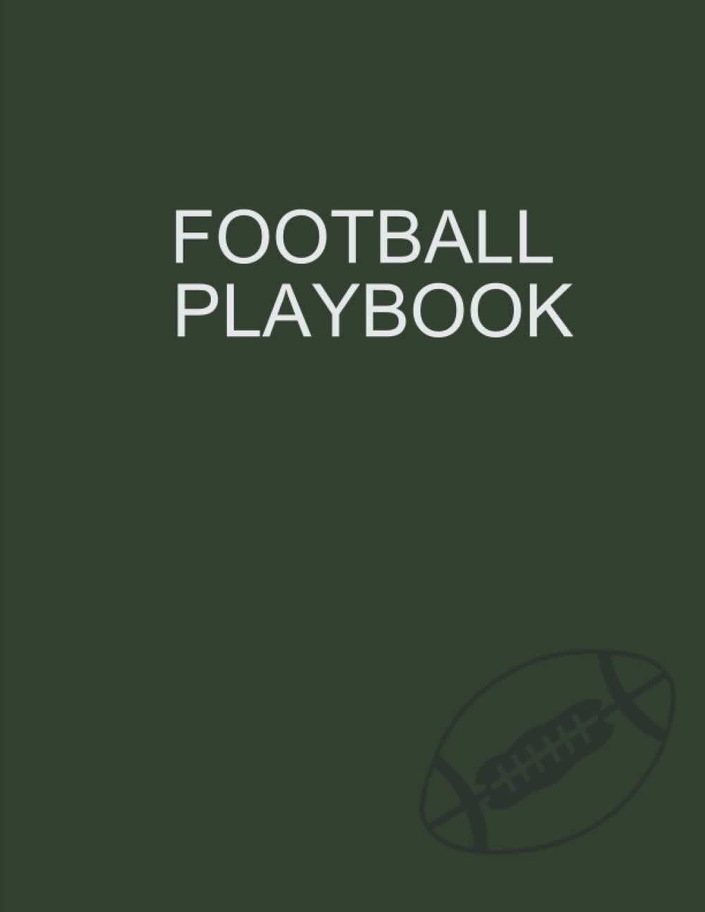 Football Playbook: Blank Football Field Playbook Diagram: Holland, Noah ...