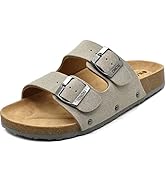 Amazon.com | ONCAI Womens Flat Slide Sandals with Arch Support 2 Strap ...